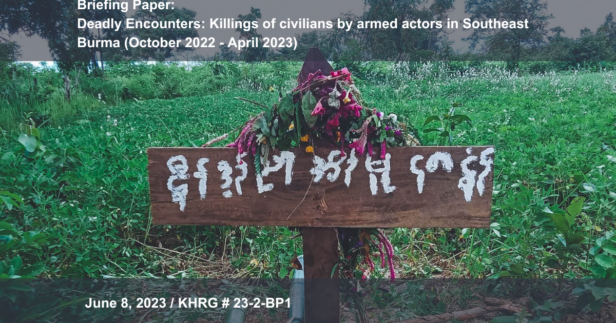 Deadly Encounters: Killings of civilians by armed actors in Southeast ...