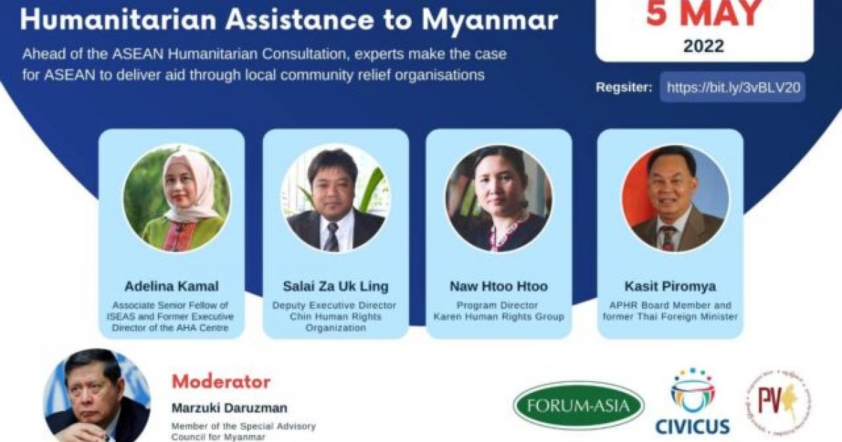 BEYOND ASEAN’S FIVE POINT CONSENSUS: HUMANITARIAN ASSISTANCE TO MYANMAR ...