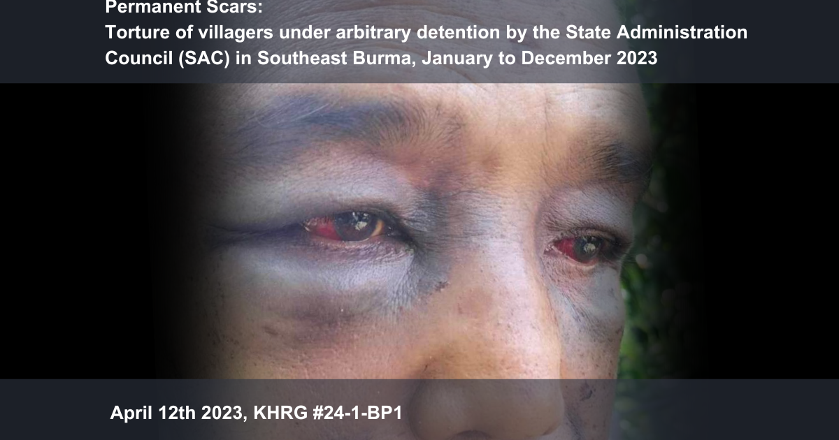 Permanent Scars : Torture of villagers under arbitrary detention by ...
