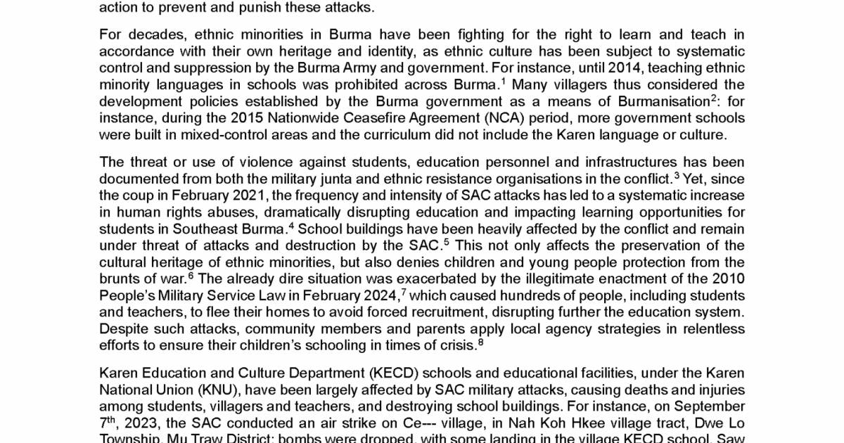 Statement on 2024 International Day to Protect Education from Attack ...